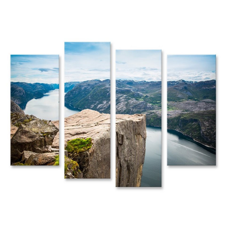 Islandburner Leinwandbild Bild Auf Leinwand Prekestolen Wandbild