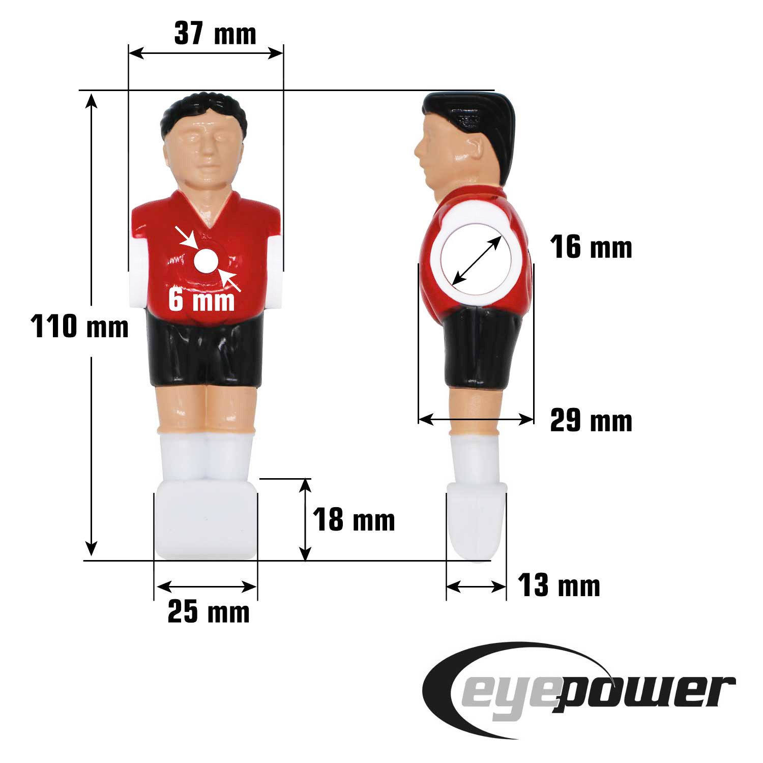 eyepower Kickertisch Figuren - 11 Tischkicker Spieler Türkei ...