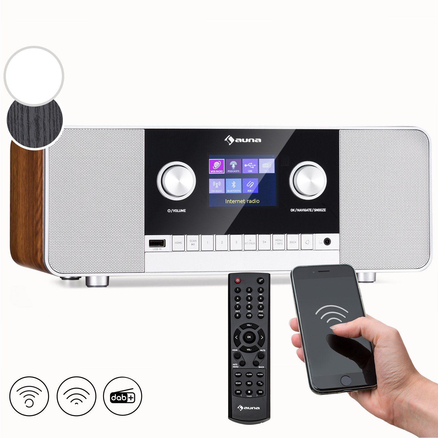 Auna Connect 120 MKII Radio (DAB+;UKW, 10 W)