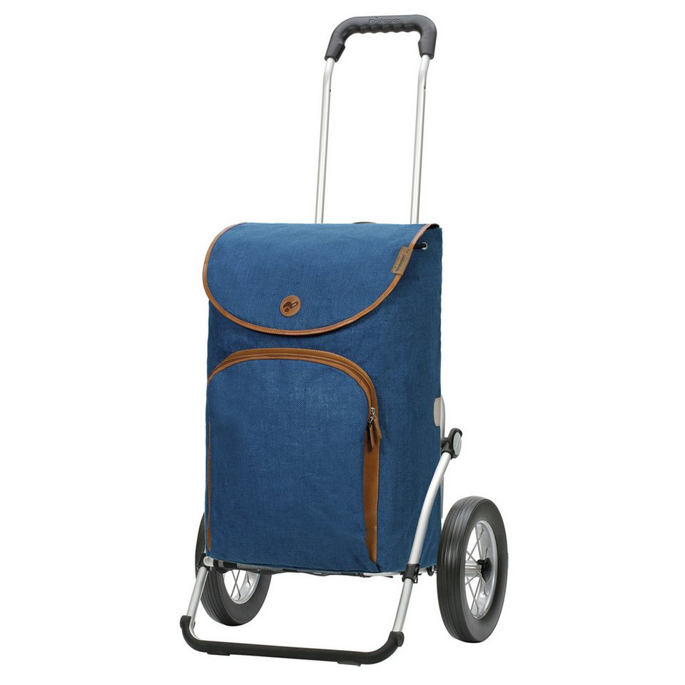 Andersen Einkaufstrolley Royal Shopper Reik Blau Klappbare Ladefläche