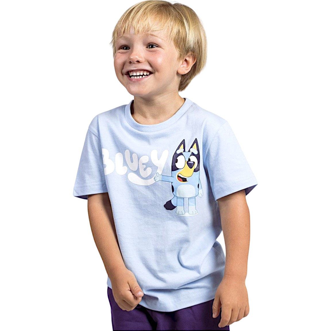 Cerdá T-Shirt Bluey Jungen Kurzarmshirt aus Baumwolle Gr. 92 - 116 cm