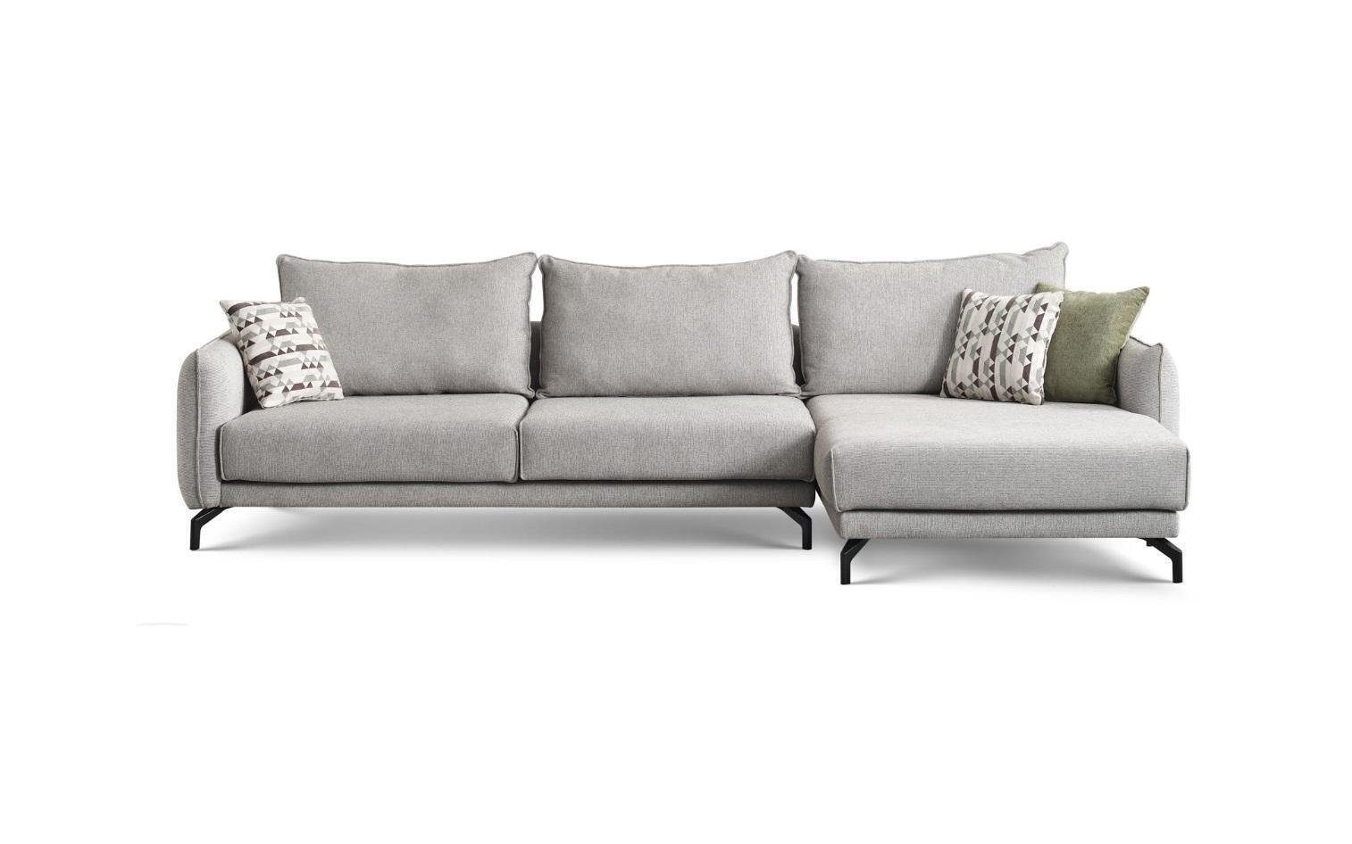 Jvmoebel Ecksofa Couch L Form Ecksofa Wohnlandschaft Große Sofa Grau
