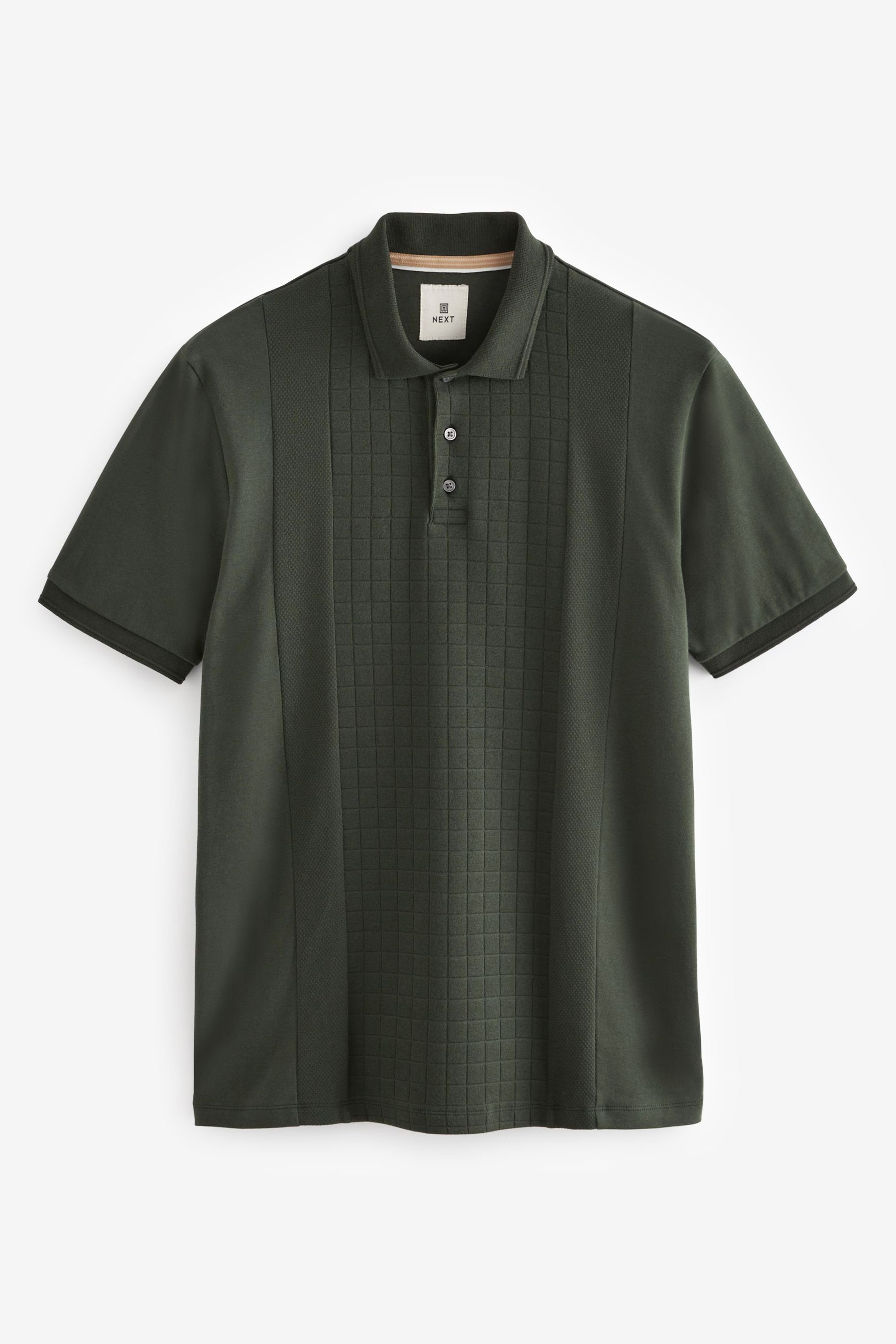 Next Poloshirt Strukturiertes Poloshirt In Blockfarben 1 Tlg