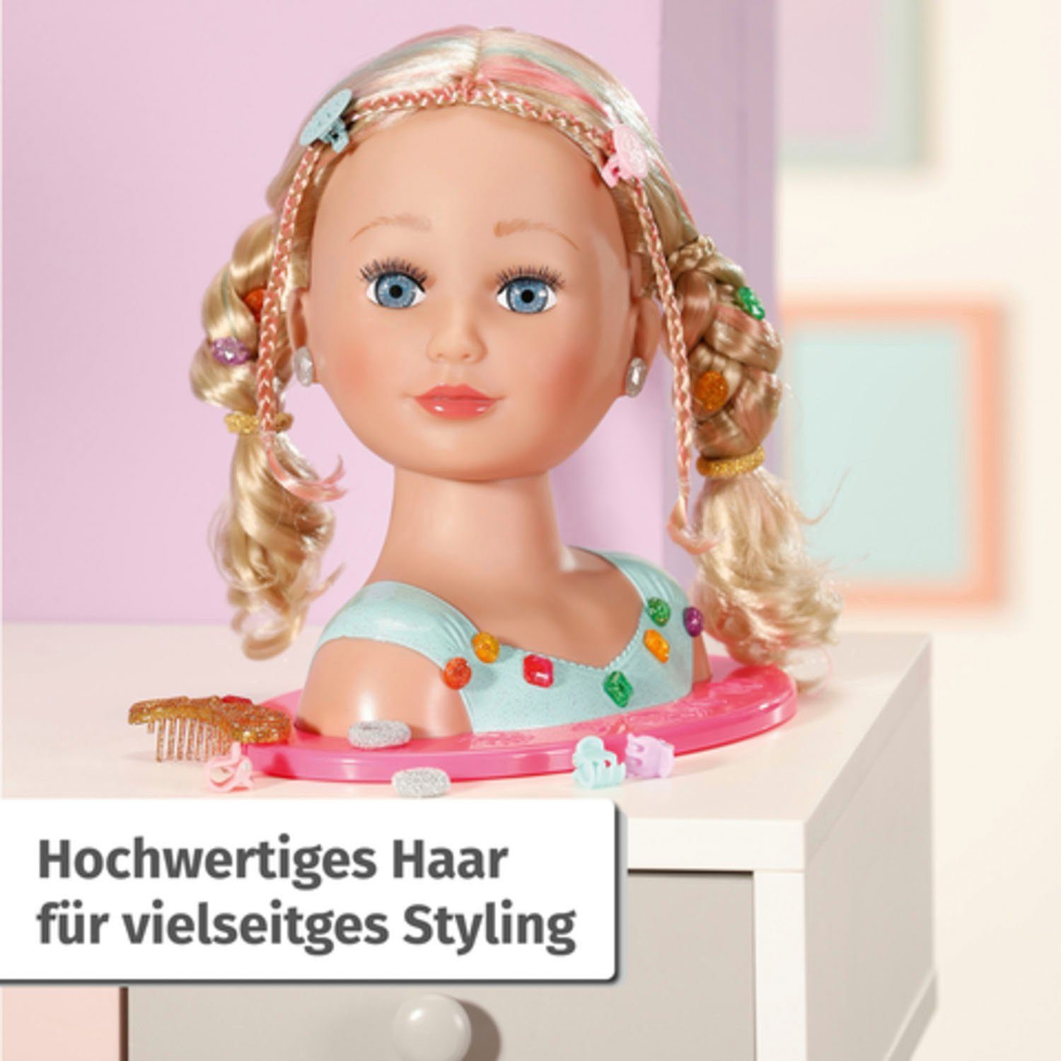 Baby Born Frisier- & Schminkkopf Sister Styling Head Prinzessin, mit ...