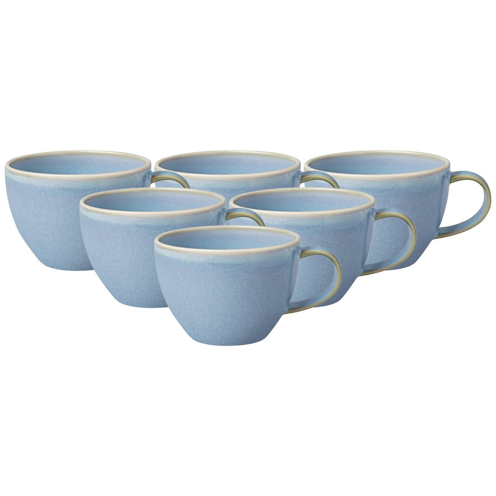 like. by Villeroy & Boch Tasse Crafted Kaffeetassen 247 ml 6er Set, Porzellan