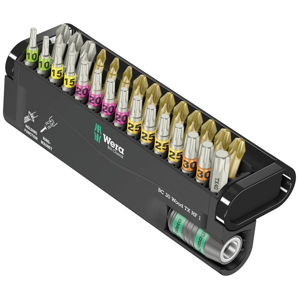 Wera Bit-Set 30-teilig, Besonders für Holzanwendungen