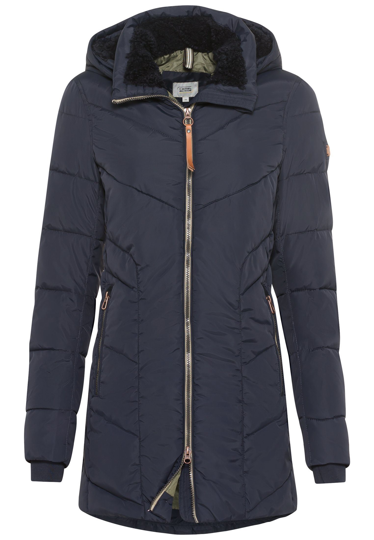 Camel Active Wintermantel Camel Active Damen Steppmantel Mit
