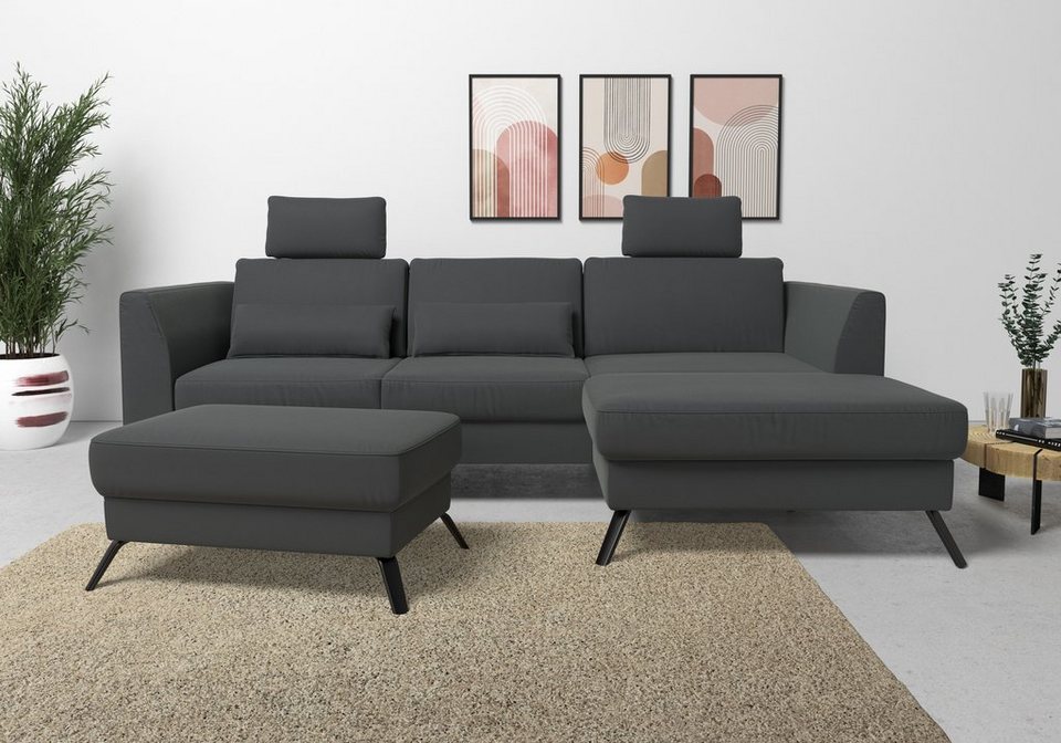 Sitandmore Ecksofa Olsen L Form Inklusive Sitztiefenverstellung