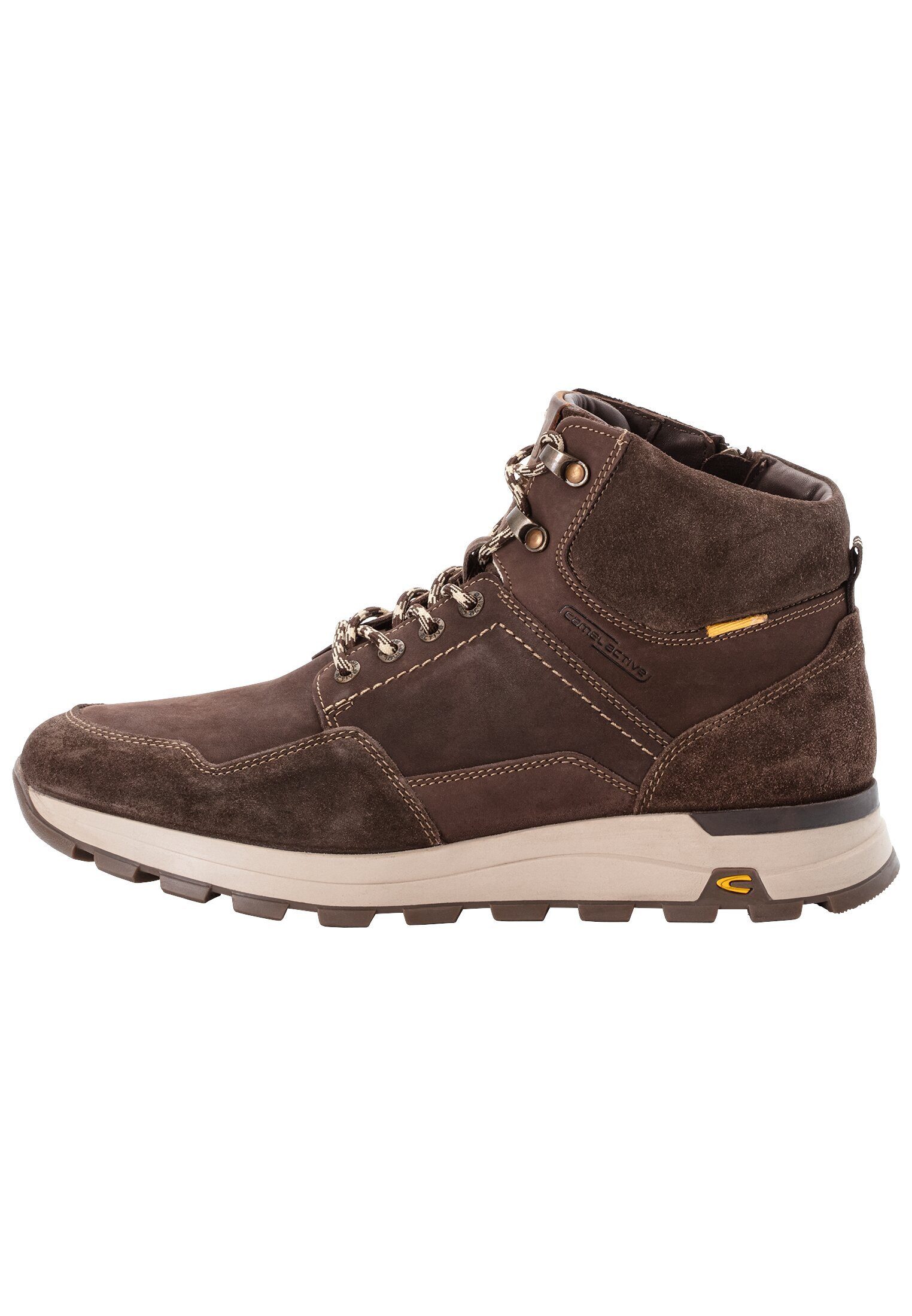 camel active aus Leder Schnürschuh, Camel active Logo seitlich