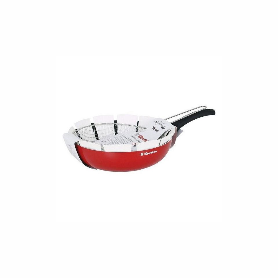 Quttin Bratpfanne Bratpfanne Mit Korb Quttin Infinity Rot ø 26 Cm