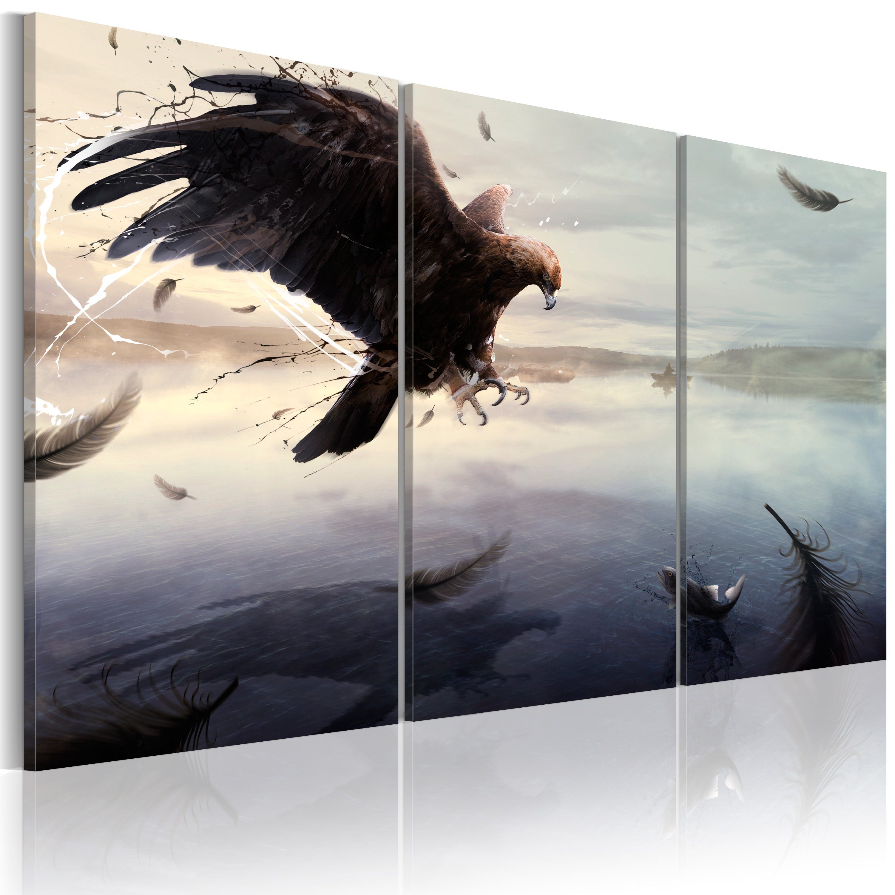 Artgeist Wandbild Adler am See