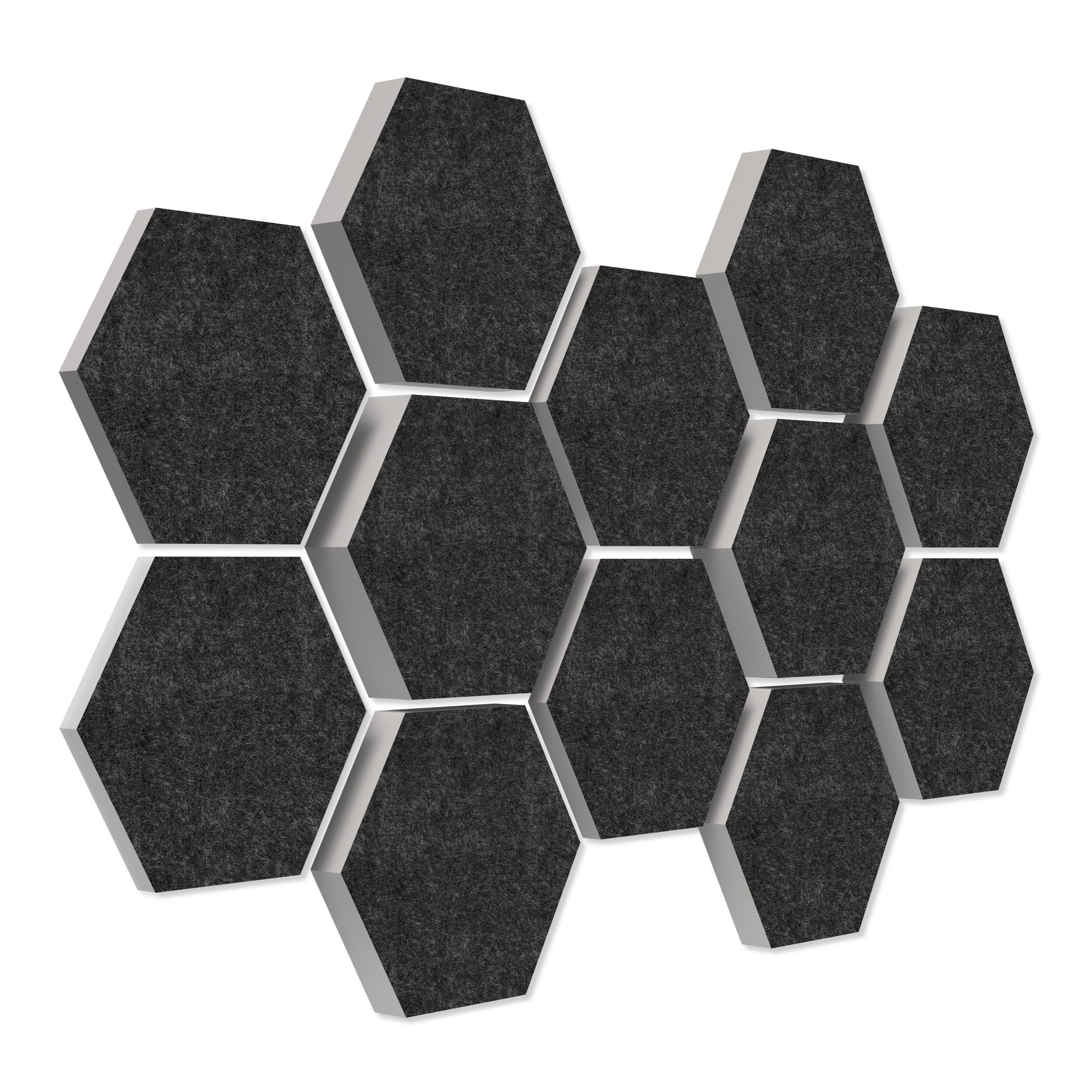 platino24 Akustikplatte 12 Absorber Wabenform aus Basotect ® G+