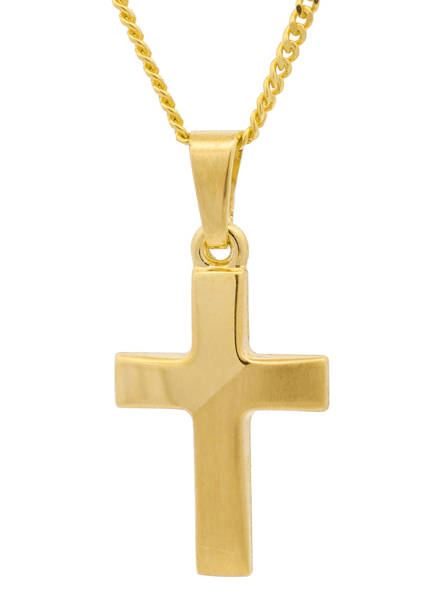 HOPLO Kettenanhänger Kettenanhänger Gold Anhänger Kreuz massiv 333 - 8 ...