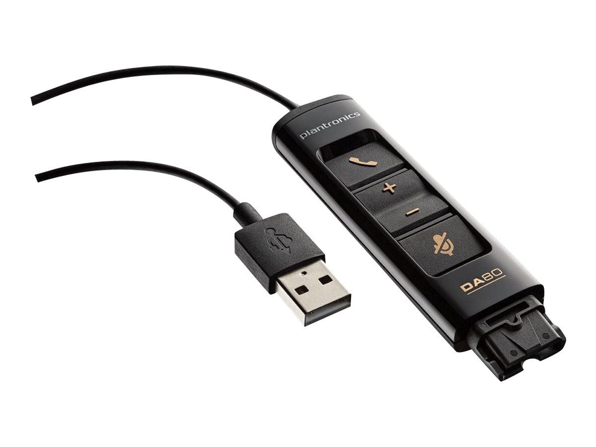 Poly PLANTRONICS DA80 Wideband QD auf USB-Adapter Headset