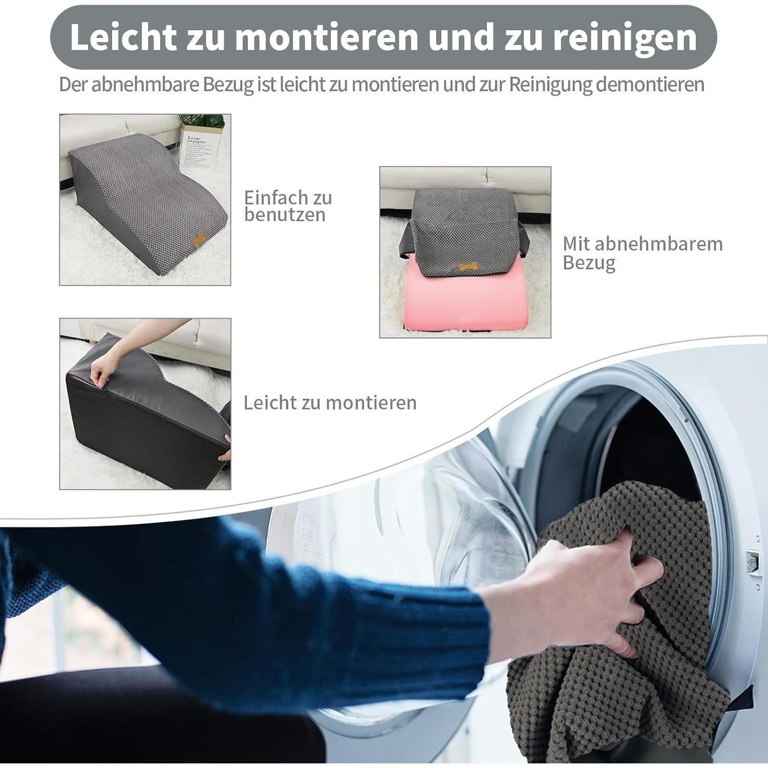 LuxusKollektion Haustiertreppe Hundetreppe Kleinhunde Schwamm Bezug ...