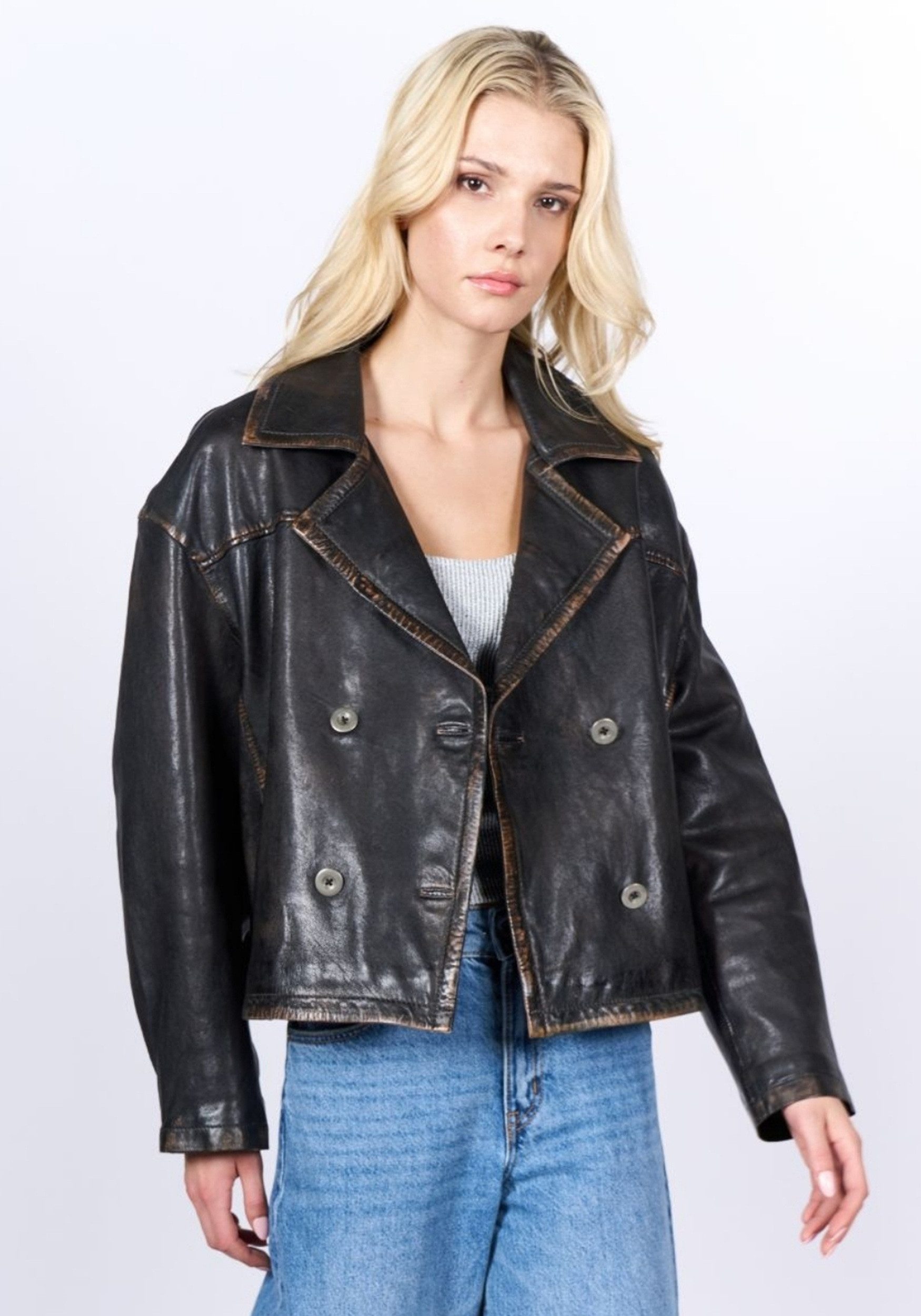 Freaky Nation Lederjacke Abbie-FN