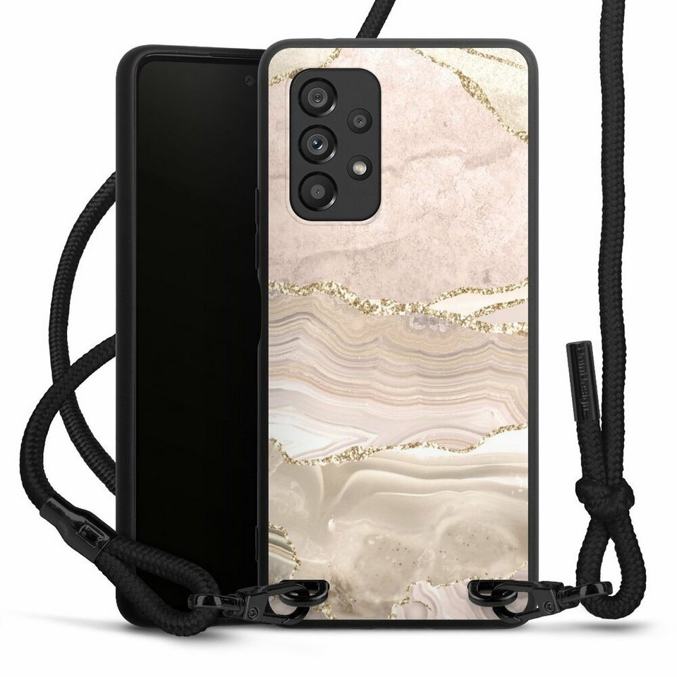 Deindesign Handyhülle Glitzer Look Marmor Utart Rose Marble Dream
