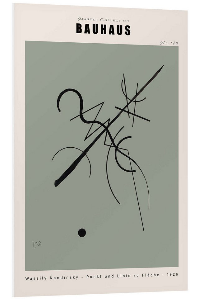 Posterlounge Forex Bild Wassily Kandinsky Bauhaus Punkt Und Linie Zu