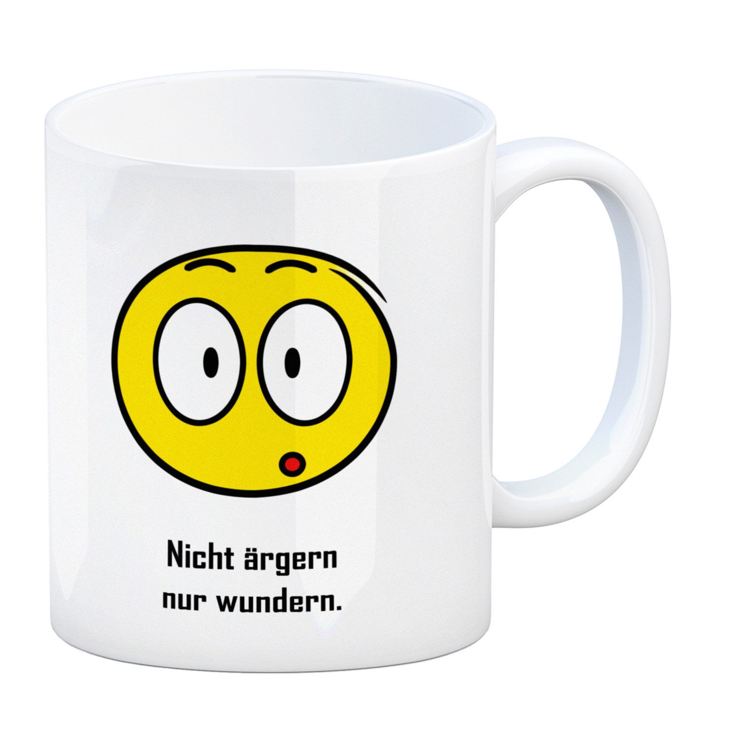 Speecheese Tasse Kaffeebecher Mit Spruch Nicht ärgern Nur Wundern