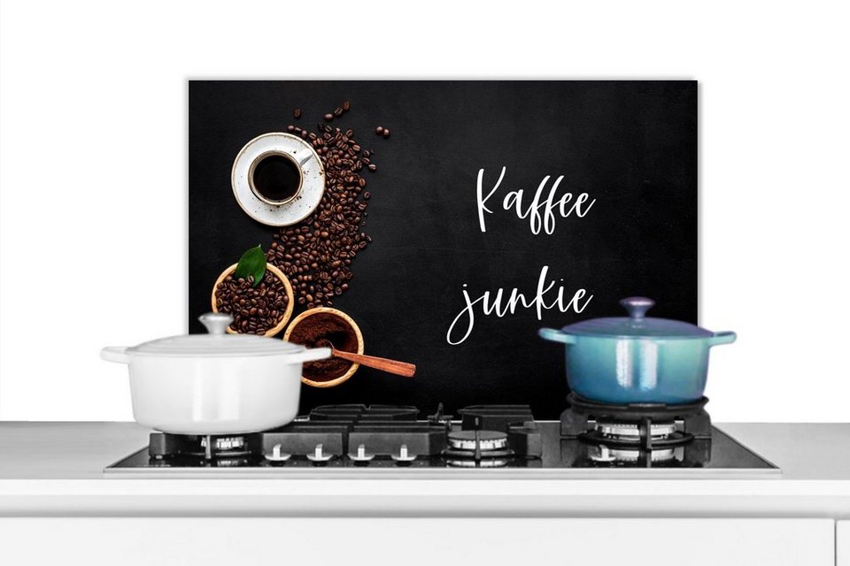 Muchowow Küchenrückwand Kaffee Junkie Sprichwörter Kaffee 1 Tlg