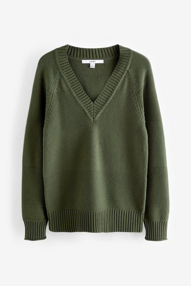 Next V Ausschnitt Pullover Pullover Mit V Ausschnitt Im Rippmix 1 Tlg
