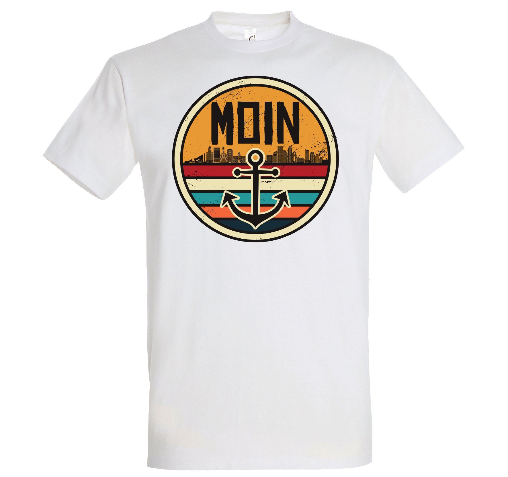 Youth Designz Print-Shirt Moin Spruch Herren T-Shirt mit modischem Anker Logo Print und Spruch