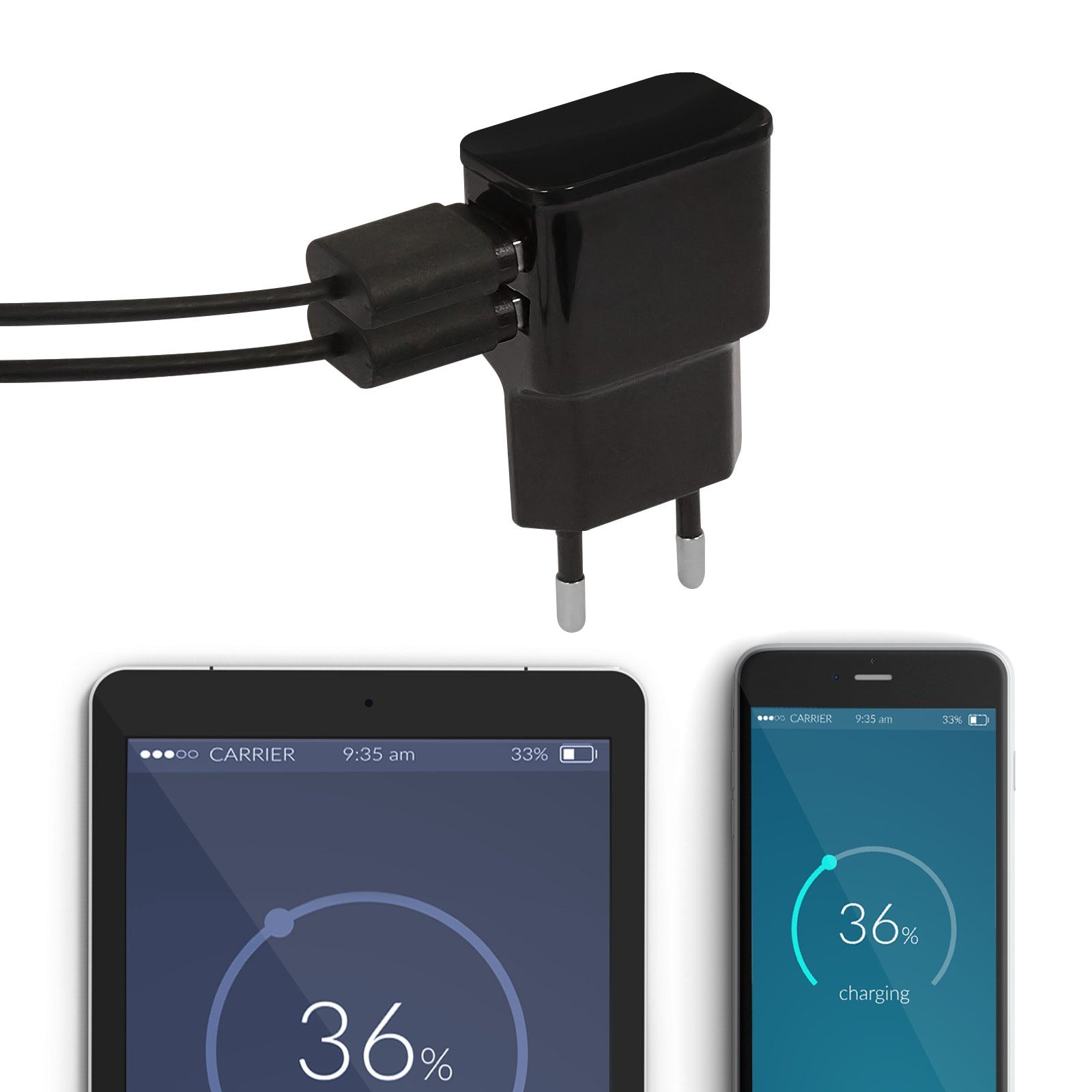 Eaxus Dual Usb Netzteil 2 Port Mehrfach Usb Ladegerät 150000 Ma 1