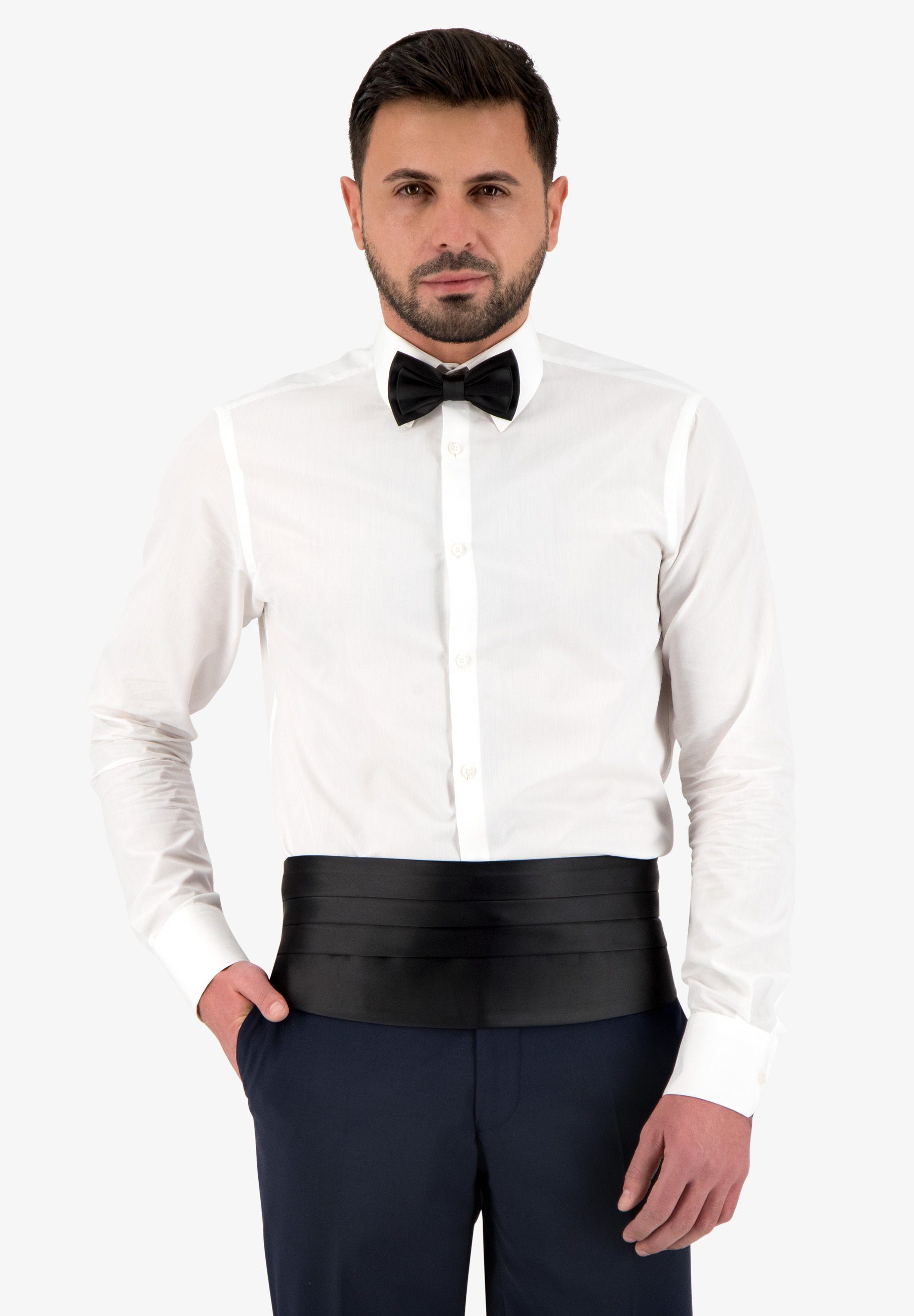 Prestije Kummerbund Set in Schwarz