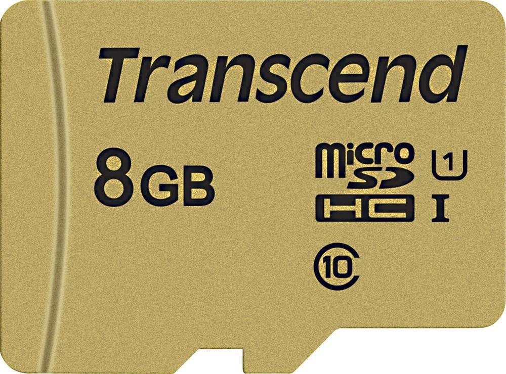 Transcend Transcend Premium 500S microSDHC-Karte 8 GB Class 10, UHS-I, UHS-Class Speicherkarte ...