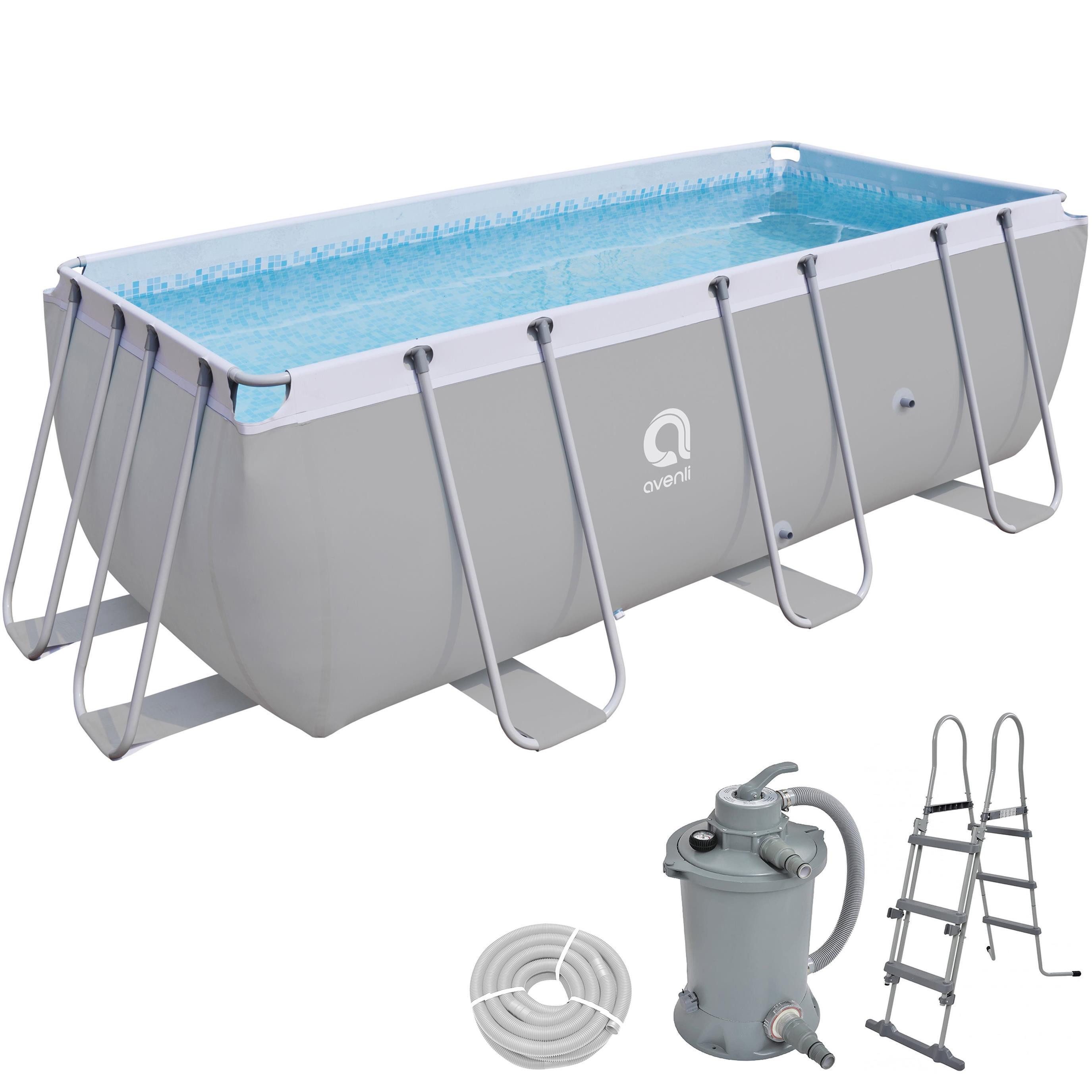 Avenli Framepool Frame Rectangular Pool Set 400 x 200 x 99 cm ...