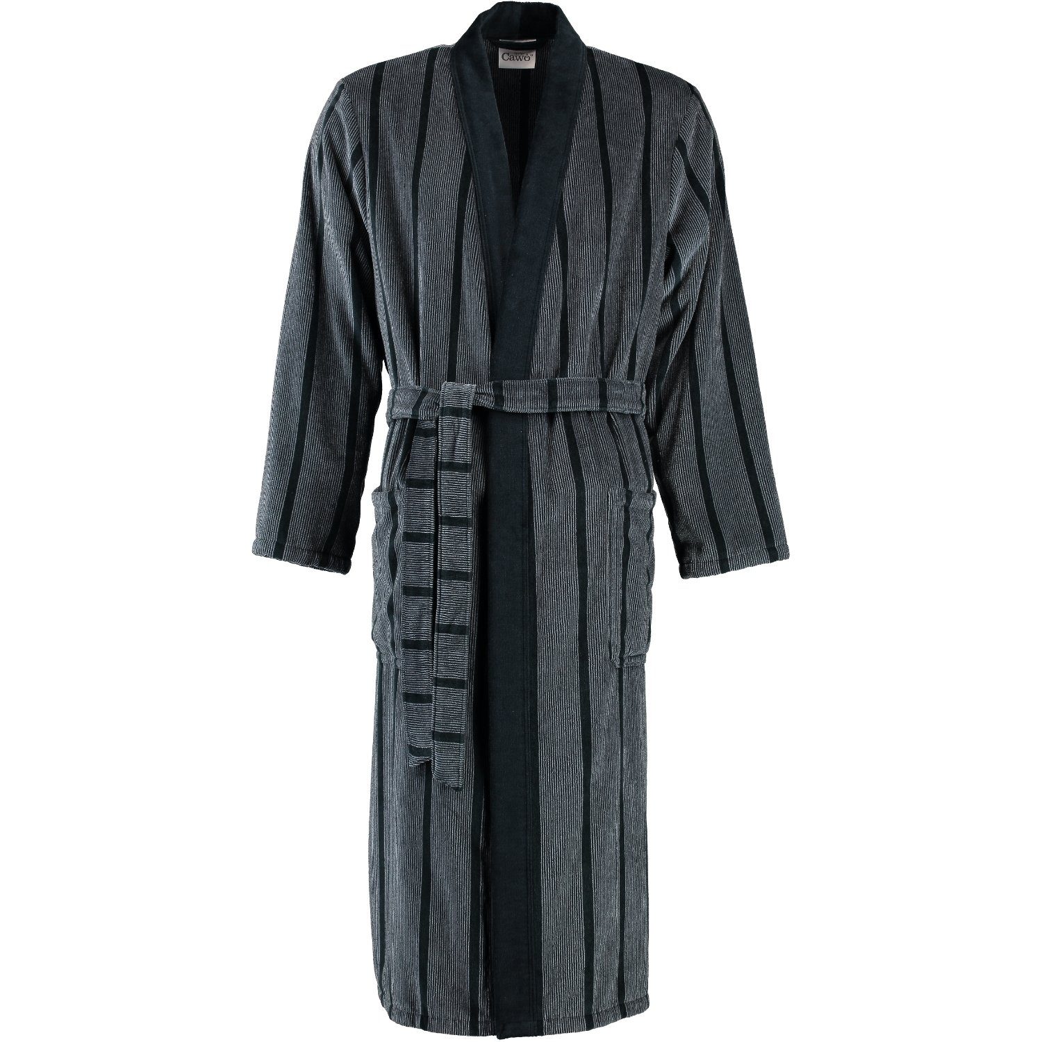 Cawö Herrenbademantel 2830 Kimono Velours Kimono 100 Baumwolle