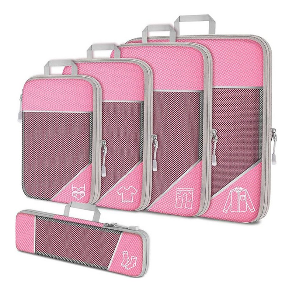 Coonoor Kofferorganizer 5 Teiliges Set Von Komprimierbaren Packwürfeln