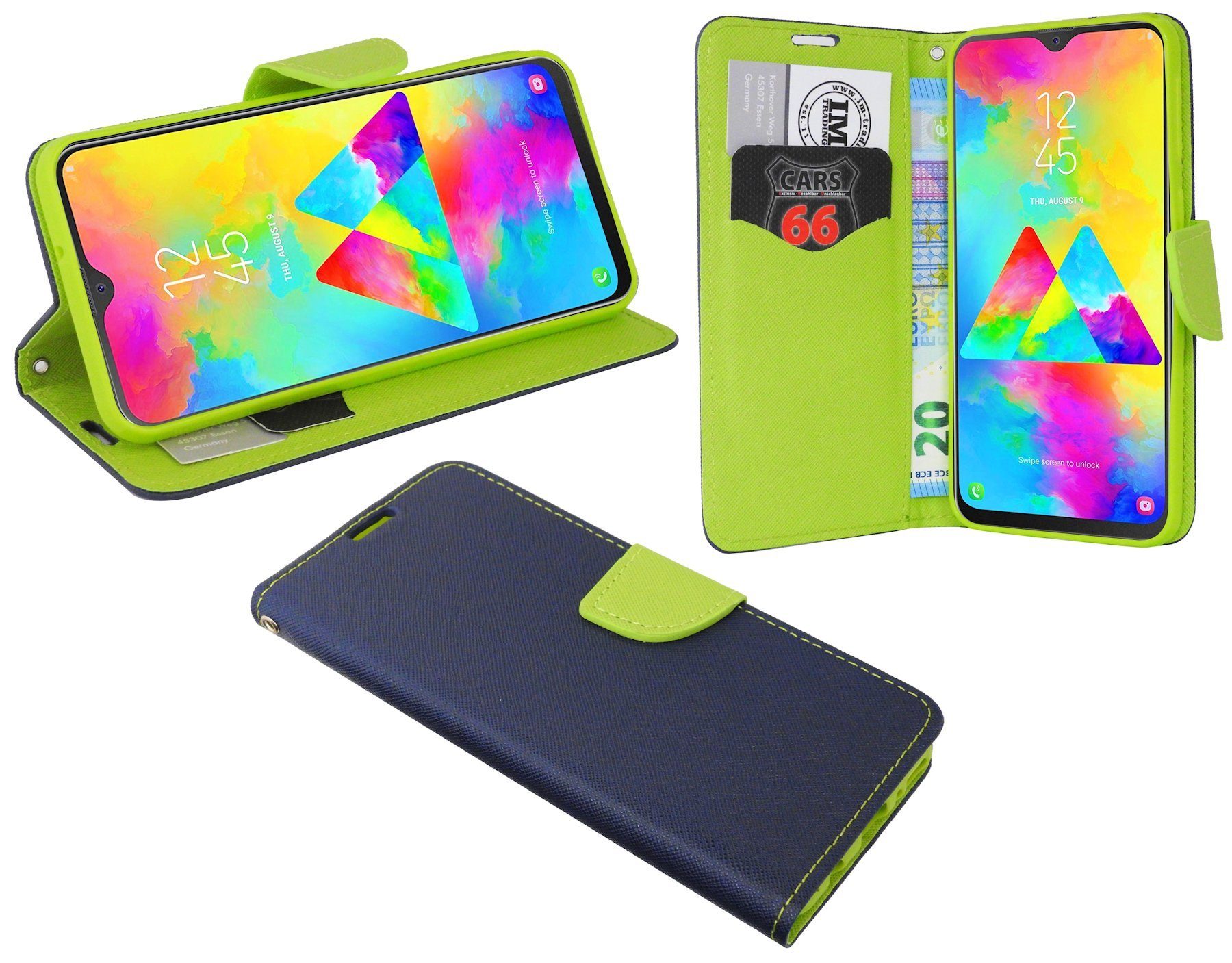 Cofi1453 Handyhülle Hülle Tasche Für Samsung Galaxy M20 Kunstleder