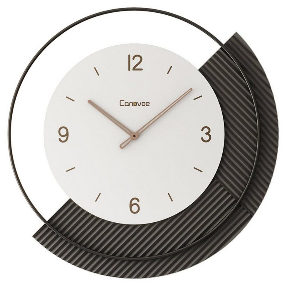 Dopwii Wanduhr Moderne Hölzerne Mattierte Wanduhr Einfach Und Elegant