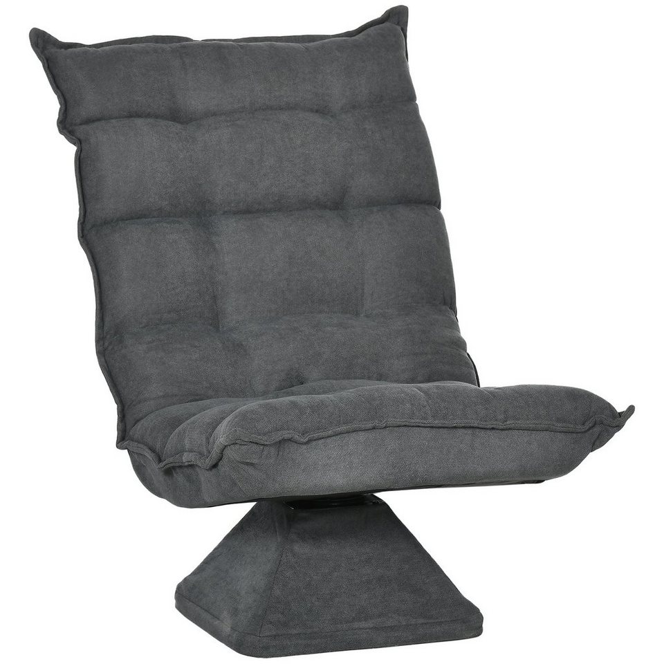 Homcom Relaxsessel Drehbarer Meditationsstuhl Bodensitzkissen