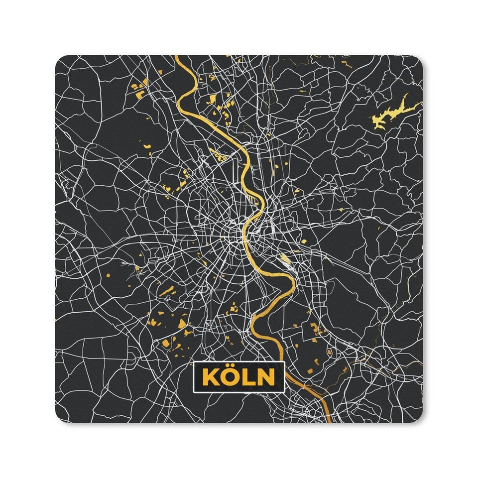 Muchowow Mauspad Köln Karte Stadtplan Deutschland Gold 1 St