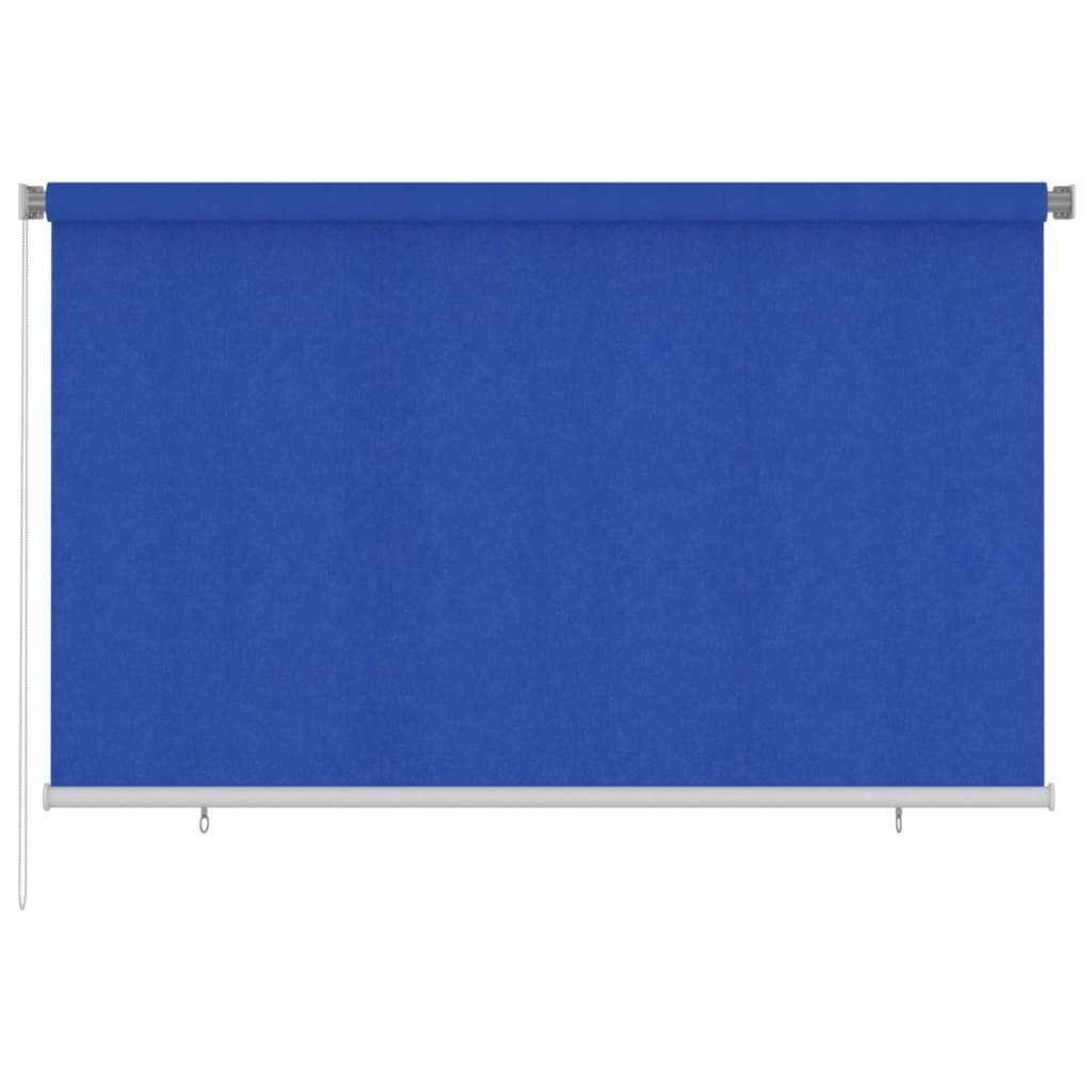 Rollo Außenrollo 185 (B) x 140 (H) cm Blau HDPE, vidaXL