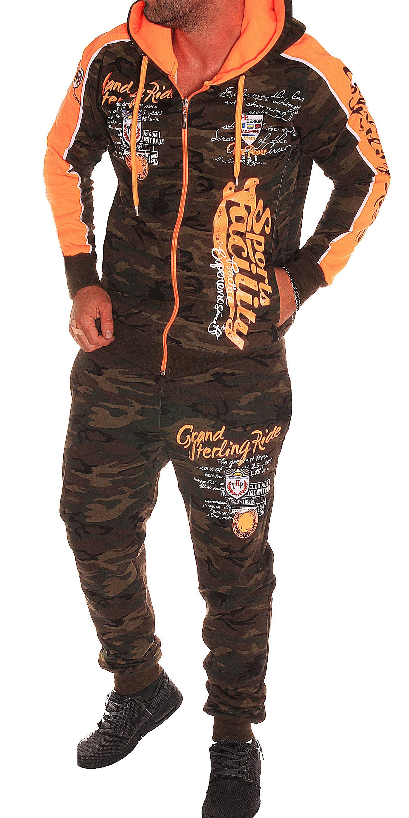 Jaylvis Jogginganzug Marine Royal Herren Trainingsanzug Sportanzug ...