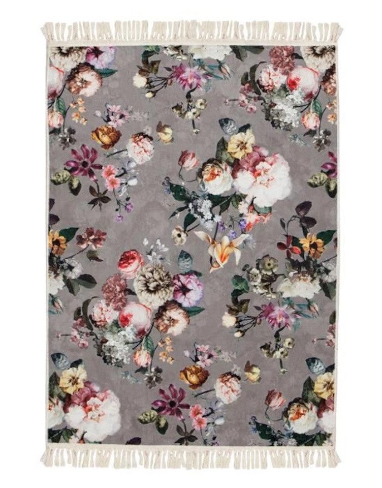 Essenza Teppich Fleur Taupe 60 x 90 cm