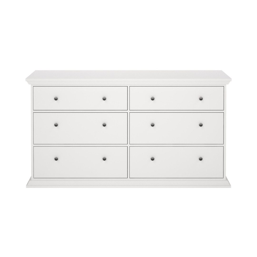 ebuy24 Kommode North Kommode 6 Schubladen weiß.