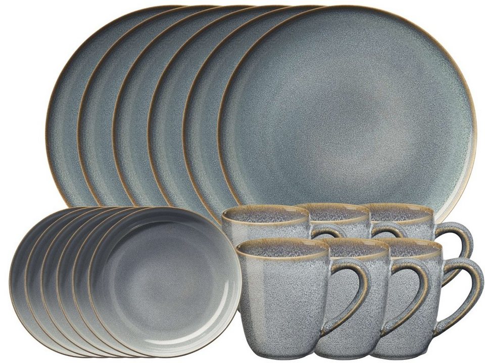 Asa Selection Frühstücks Set Selection Saisons Frühstücksset Denim 18tlg