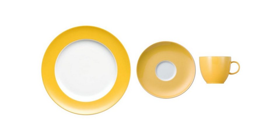 Thomas Porzellan Kaffeeservice Kaffeegedeck 3 Tlg Sunny Day Yellow