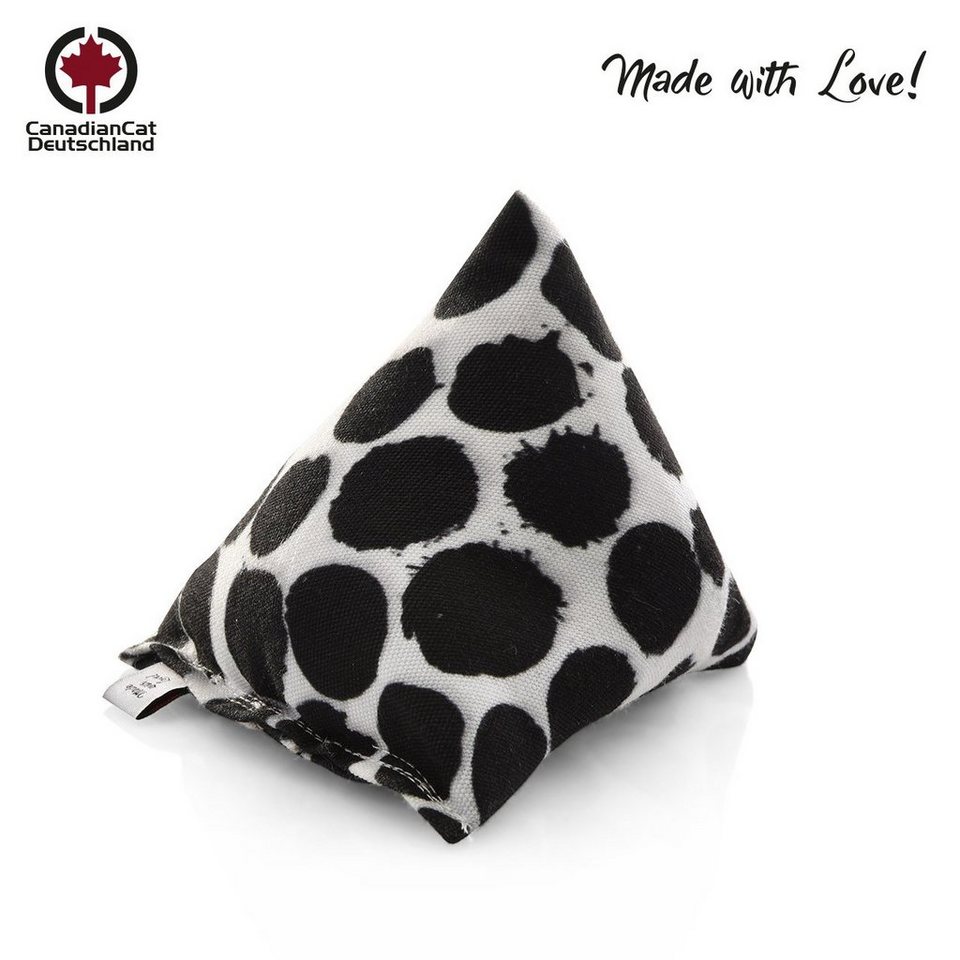 Canadian Cat Company Tierkissen Schmuse Pyramide XL Punkte Mit Baldrian Schmusekissen Mit canadian-cat-company-tierkissen-schmuse-pyramide-xl-punkte-mit-baldrian-schmusekissen-mit