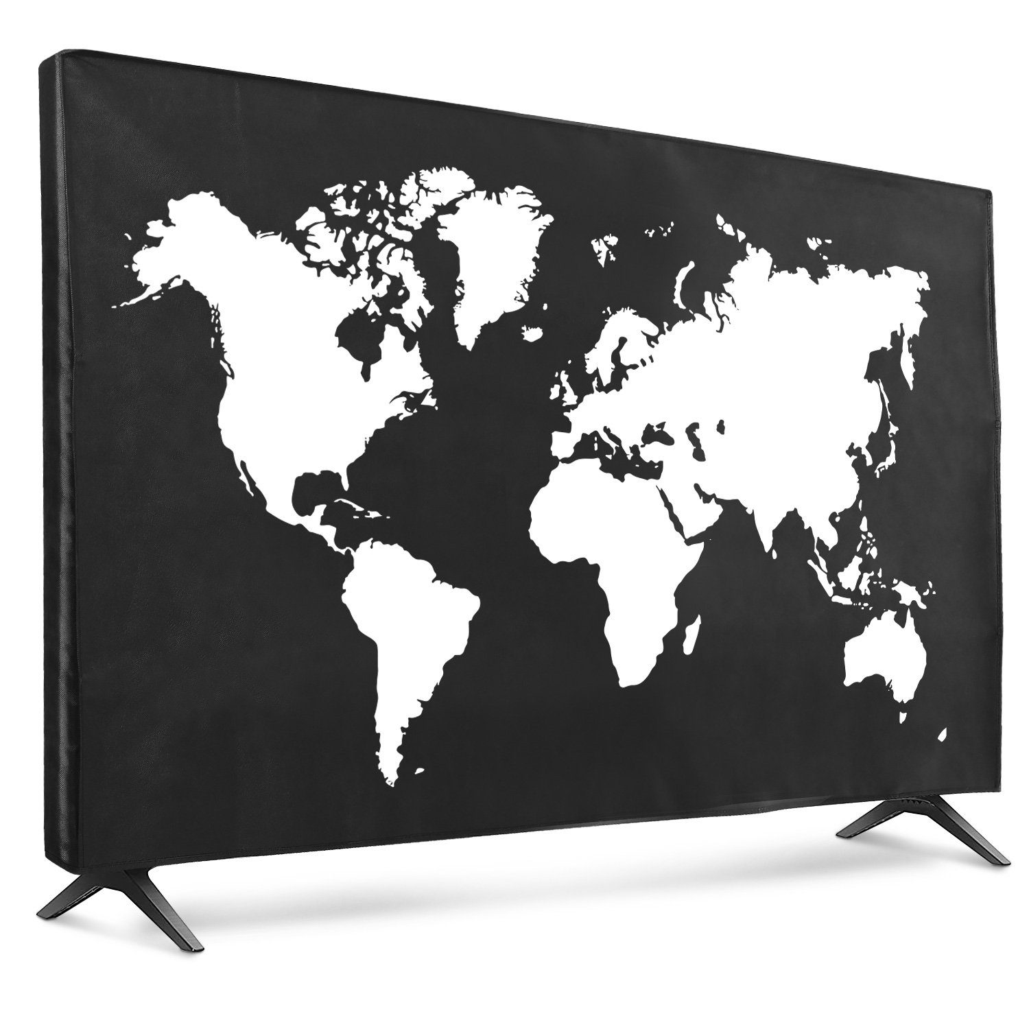 Kwmobile Abdeckhaube 55 Tv Hülle Fernseher Bildschirmschutz Abdeckung