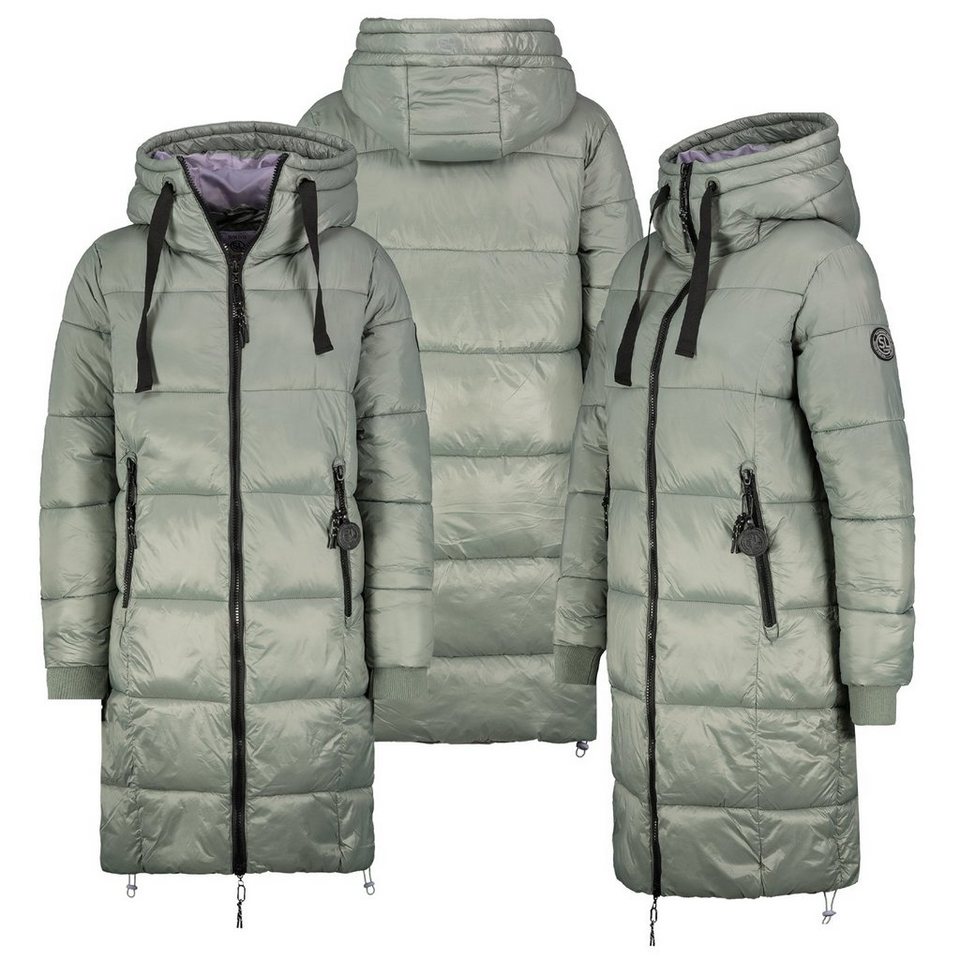 Sublevel Steppjacke Damen Lange Stepp Mantel Winter Jacke Warm Mantel