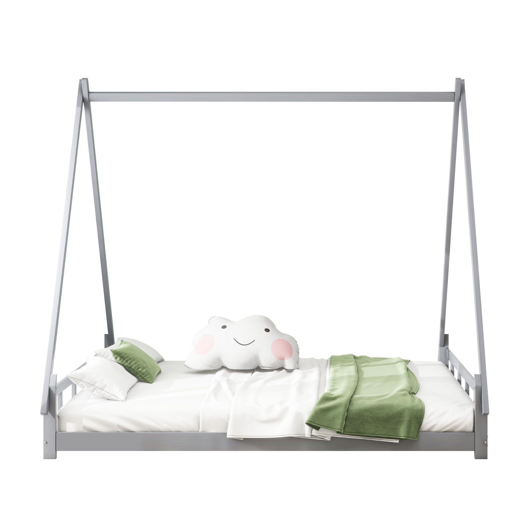 Tongtong Einzelbett Massivholz Kinderbett Zeltbett Hochbett