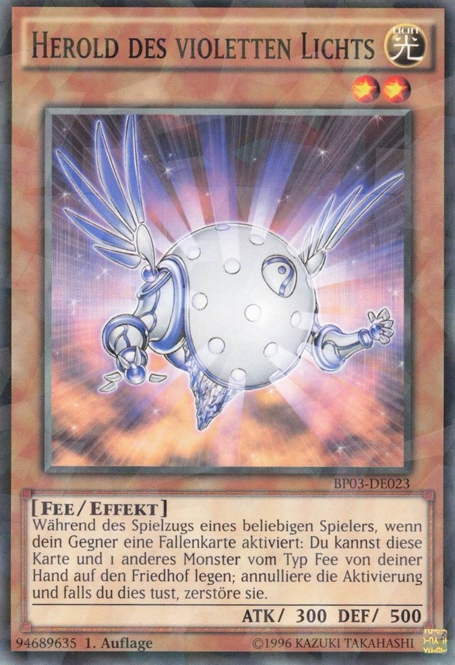 Recollectibles Sammelkarte Yugioh Karte Herold Des Violetten Lichts V