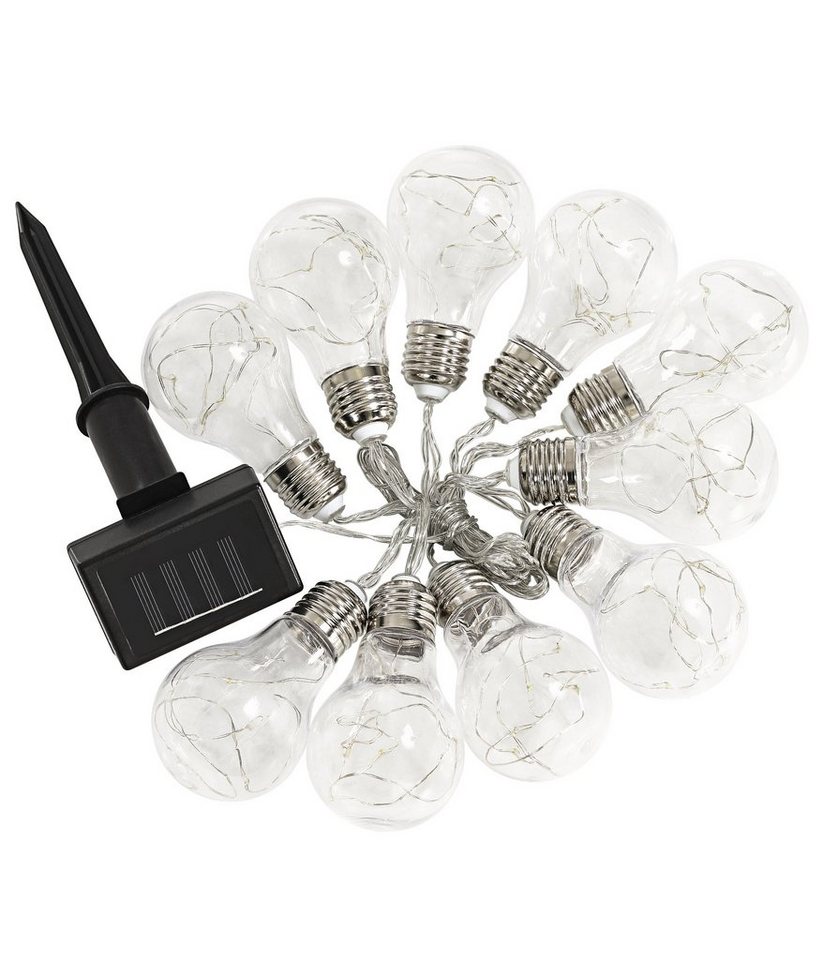 Dehner Led Solarleuchte Solar Lichterkette Mit 10 Led Glühbirnen 330