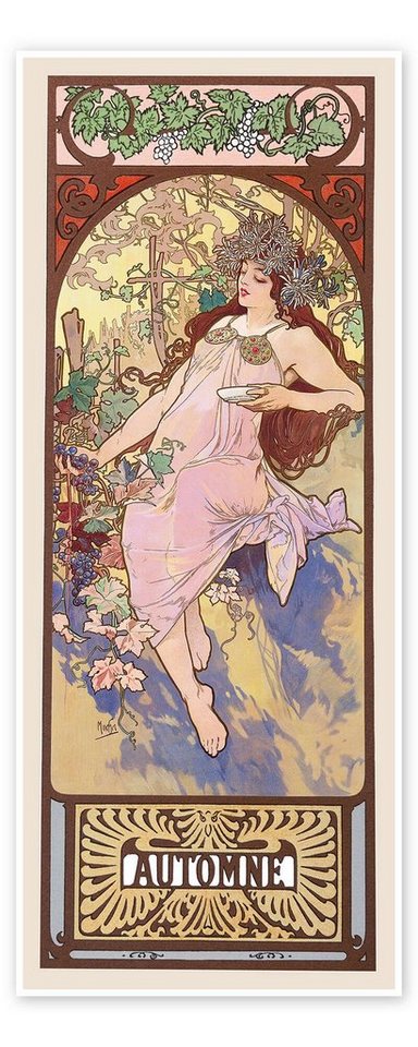 Posterlounge Poster Alfons Mucha, Die Vier Jahreszeiten - Herbst ... Posterlounge Poster Alfons Mucha, Die Vier Jahreszeiten - Herbst ...