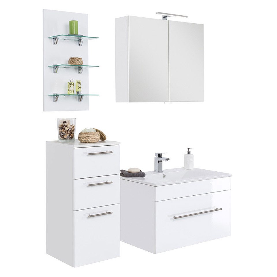 Lomadox Badmöbel Set Lagos 02 Spar Set 4 St Mit 75cm Keramik